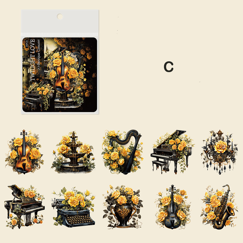 Baroque Music Concert Sticker – ViVi Stationery