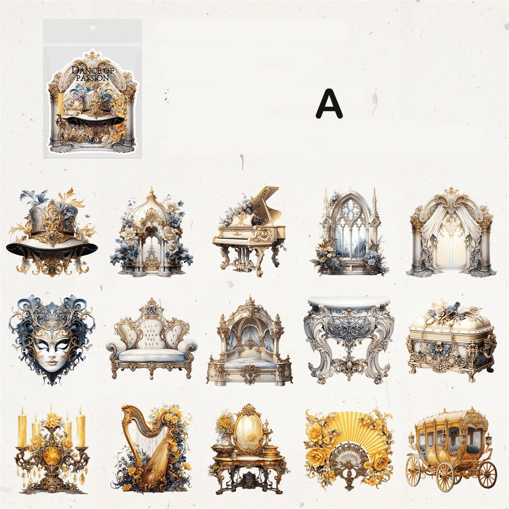 Baroque Ball Series Sticker – ViVi Stationery