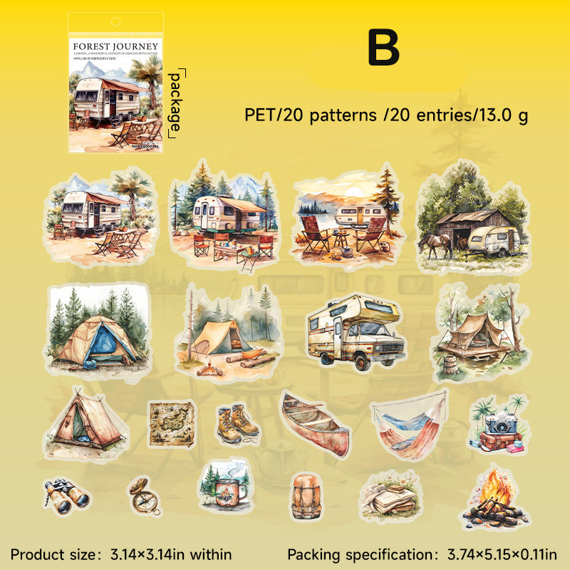 Camping Theme Sticker – ViVi Stationery