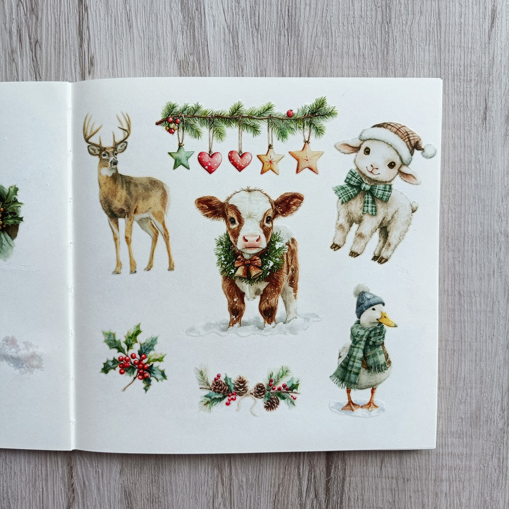Christmas Farm Matte Transfer Stickers 2 Sheets – ViVi Stationery