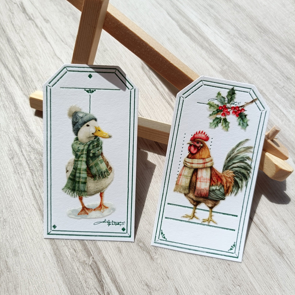 Christmas Farm Matte Transfer Stickers 2 Sheets – ViVi Stationery