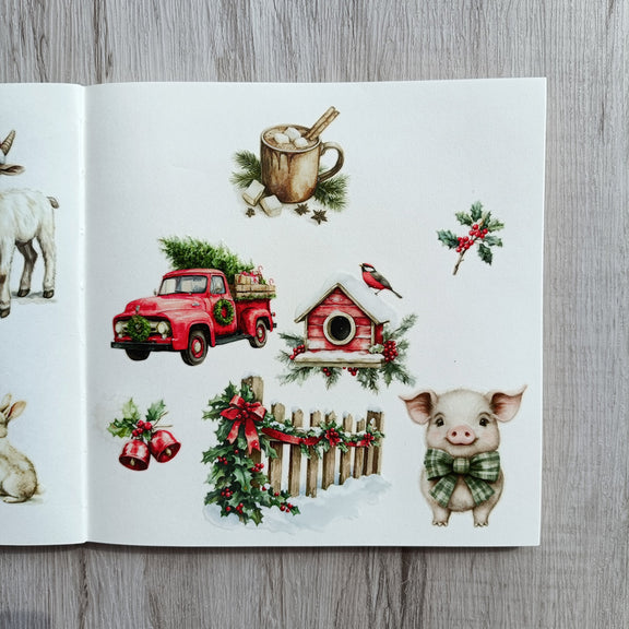 Christmas Farm Matte Transfer Stickers 2 Sheets – ViVi Stationery
