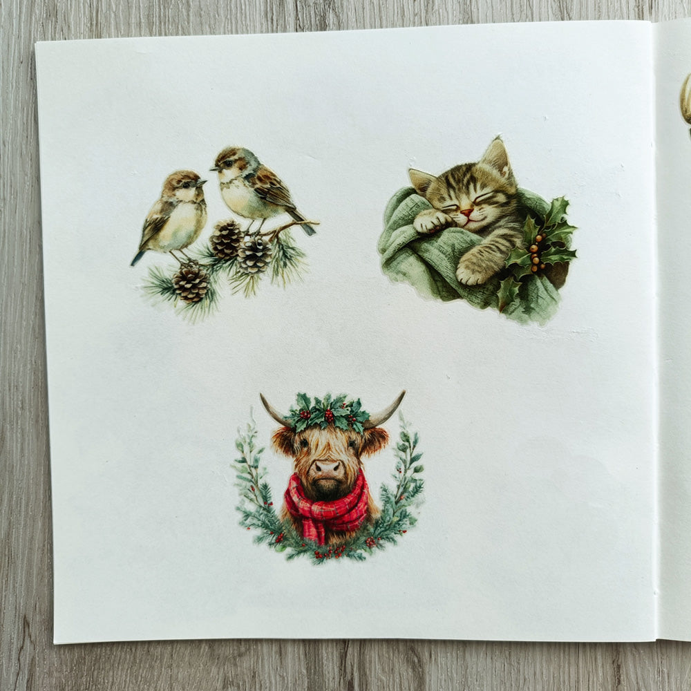 Christmas Farm Matte Transfer Stickers 2 Sheets – ViVi Stationery