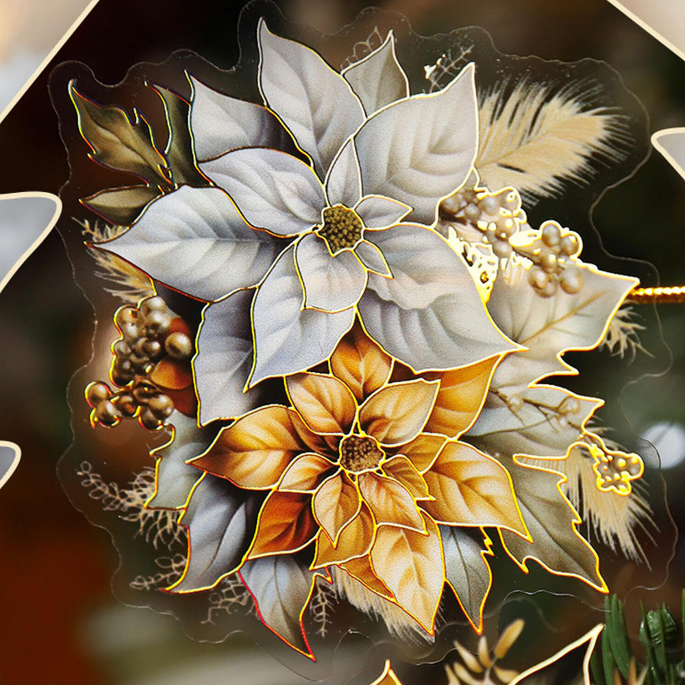 Christmas Flower Sticker – ViVi Stationery