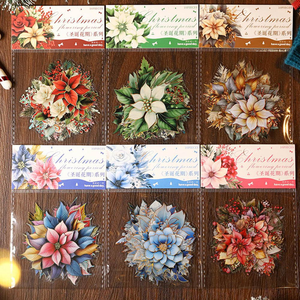 Christmas Flower Sticker – ViVi Stationery