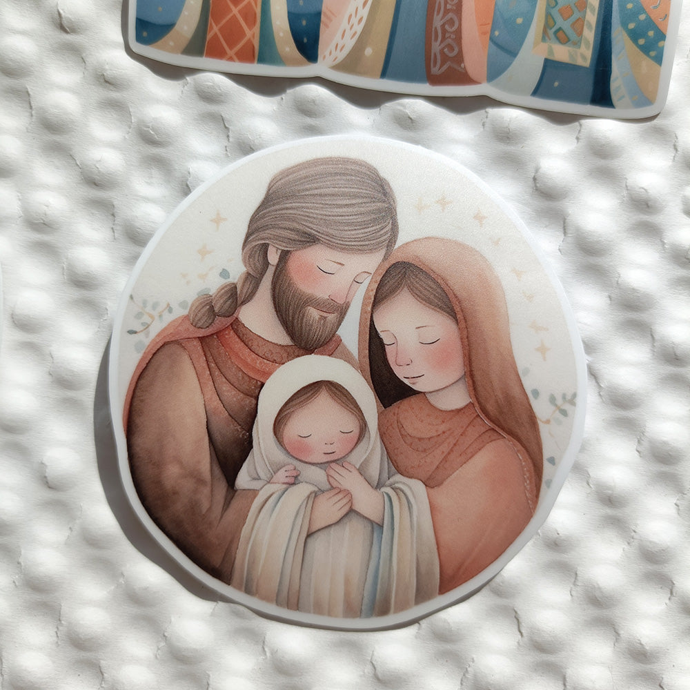 Cozy Nativity Scene Stickers – ViVi Stationery