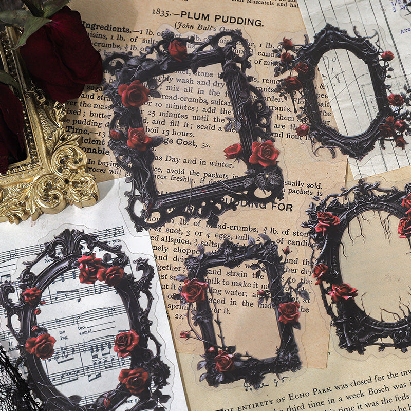 Dark Gothic Frame Stickers – ViVi Stationery