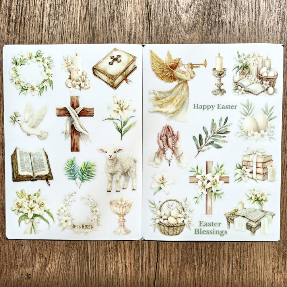 Easter Blessings Transfer Stickers 2 Sheets – ViVi Stationery