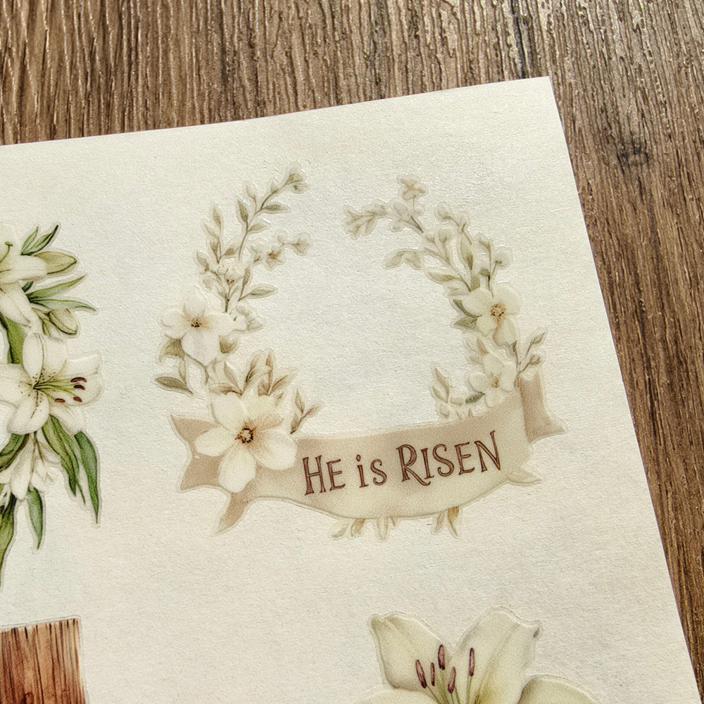Easter Blessings Transfer Stickers 2 Sheets – ViVi Stationery