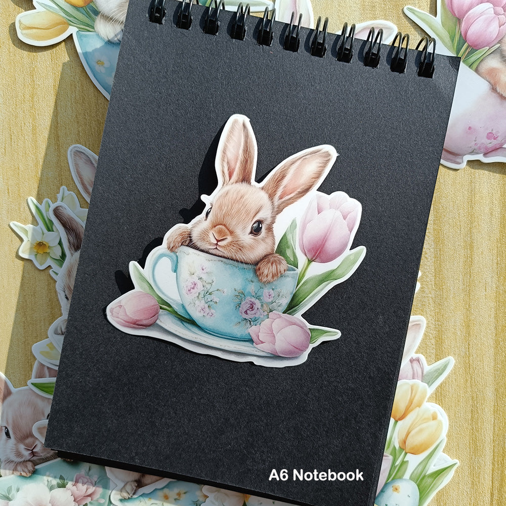 Easter Bunny Teacup Stickers – ViVi Stationery