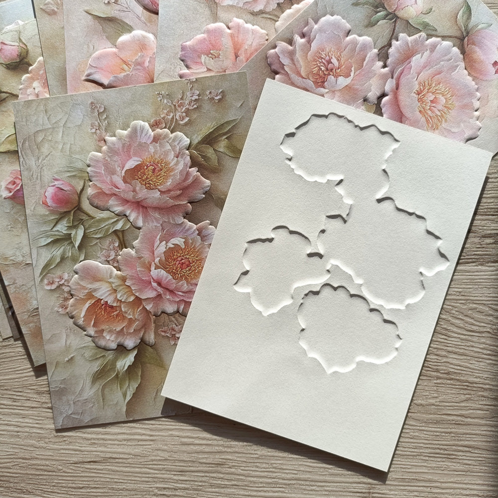 Embossed Floral Decorative Paper – ViVi Stationery