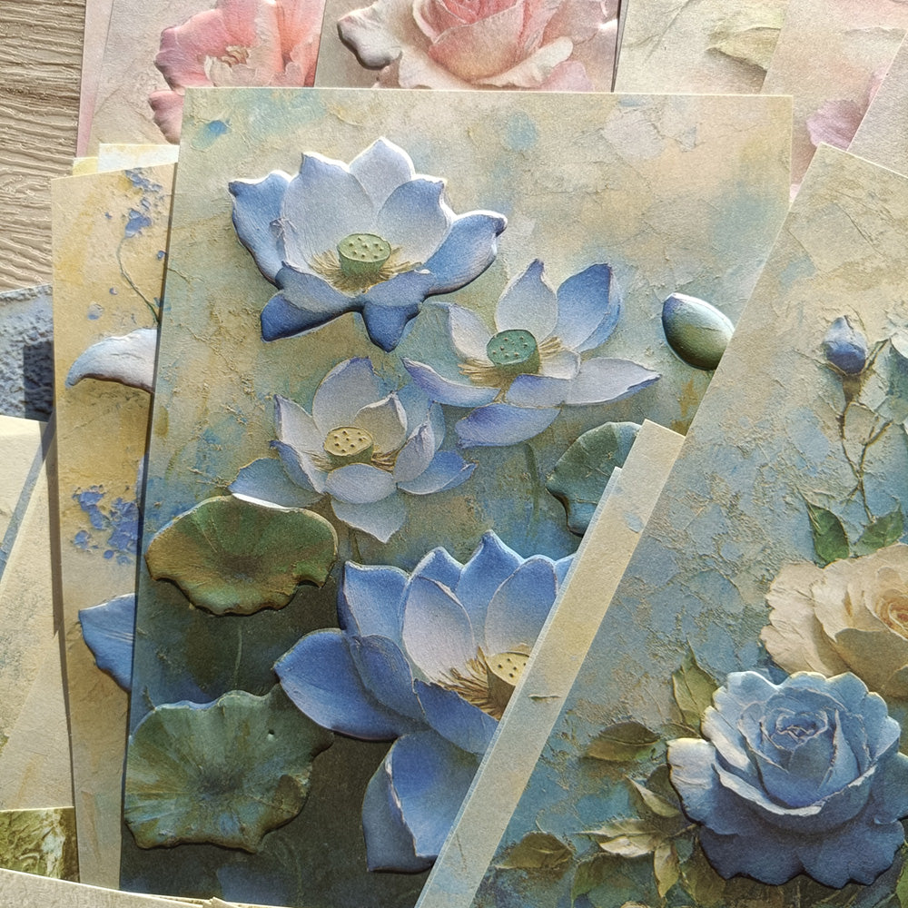 Embossed Floral Decorative Paper – ViVi Stationery