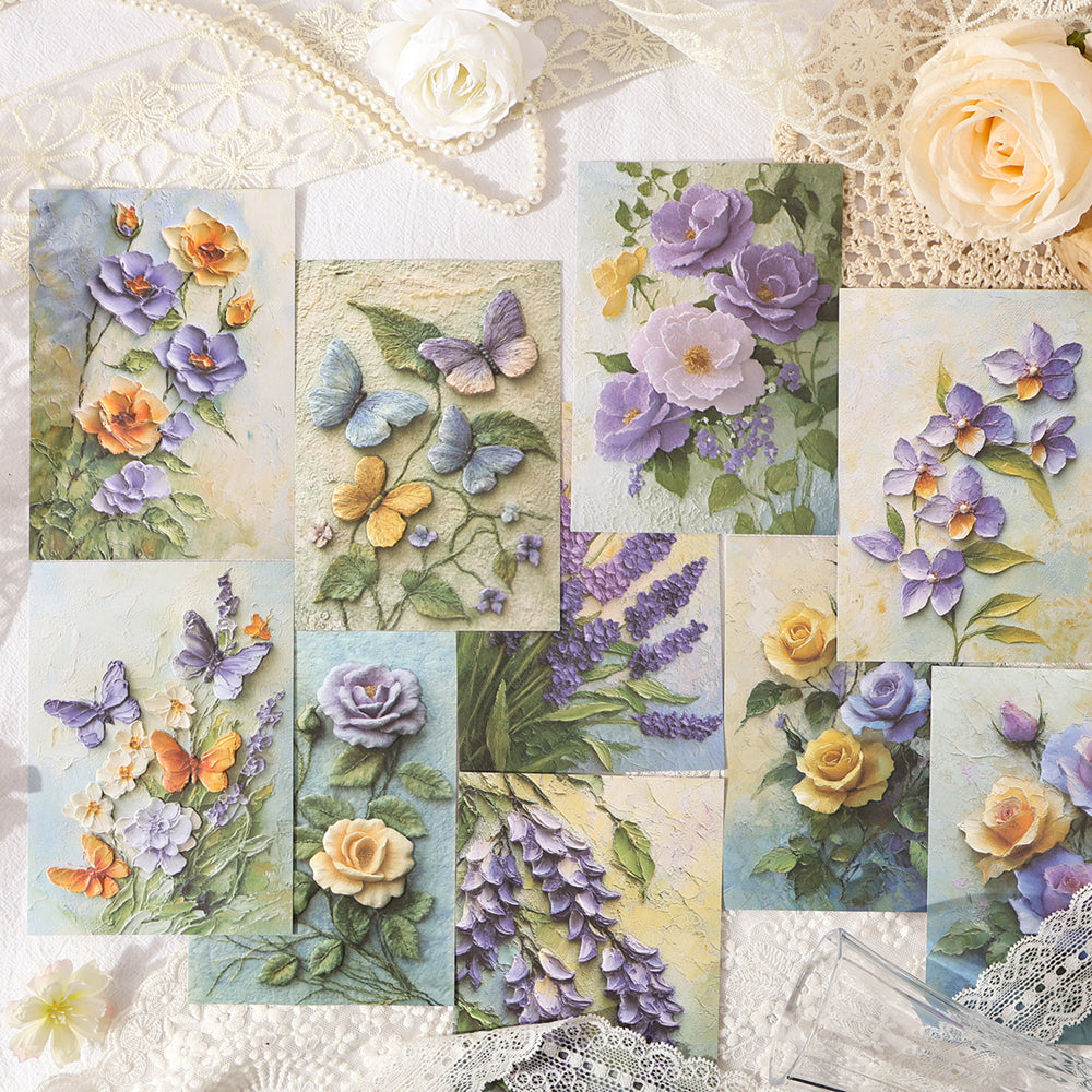 Embossed Floral Decorative Paper – ViVi Stationery