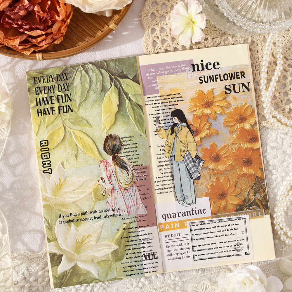 Embossed Floral Decorative Paper – ViVi Stationery