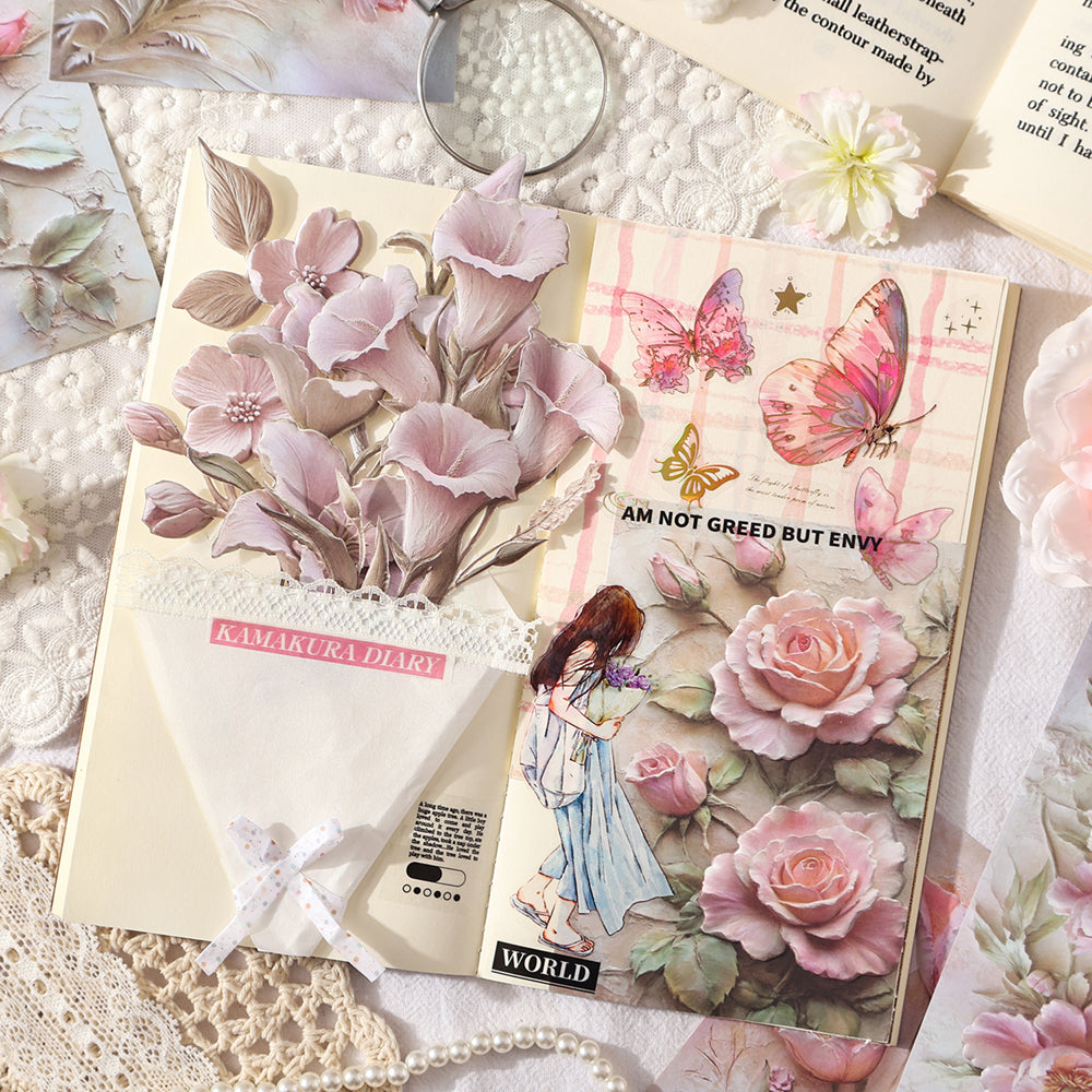 Embossed Floral Decorative Paper – ViVi Stationery