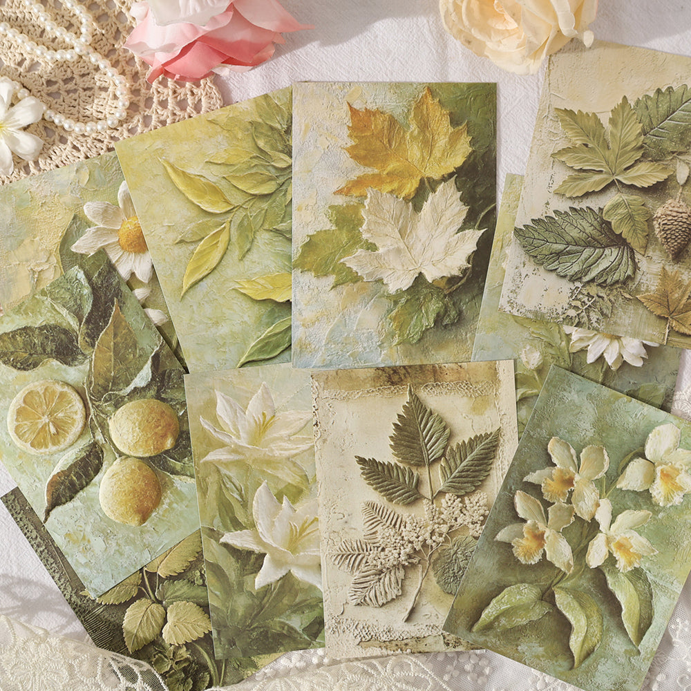 Embossed Floral Decorative Paper – ViVi Stationery
