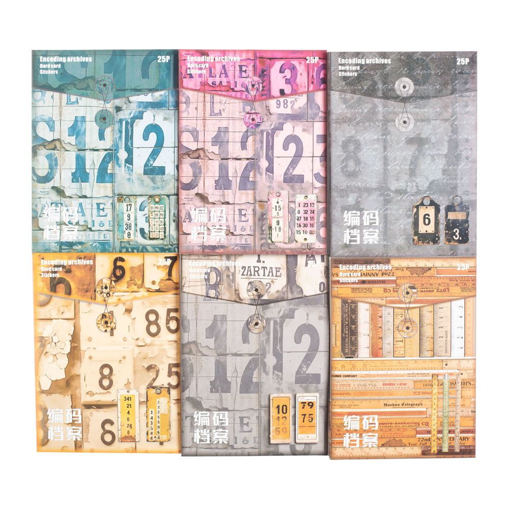 Encoding Archives Vintage Label Sticker – ViVi Stationery