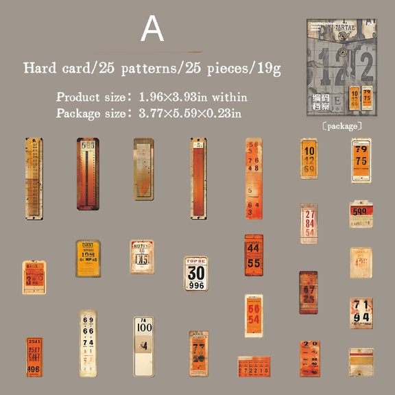 Encoding Archives Vintage Label Sticker – ViVi Stationery