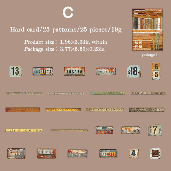Encoding Archives Vintage Label Sticker – ViVi Stationery