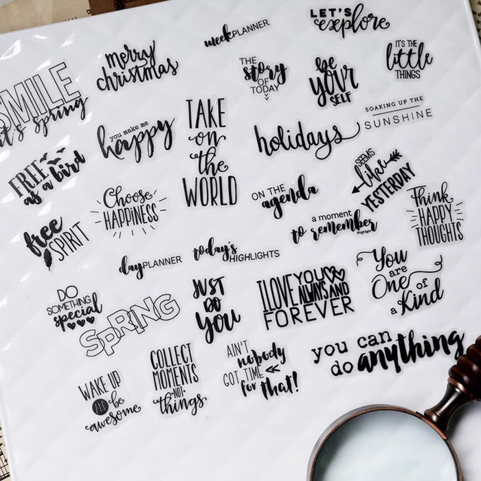 English Letter Vellum Sticker – ViVi Stationery