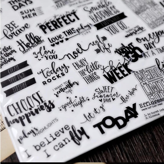 English Letter Vellum Sticker – ViVi Stationery