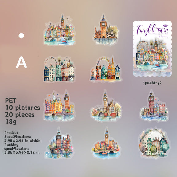 Fairy Tale Town Sticker – ViVi Stationery