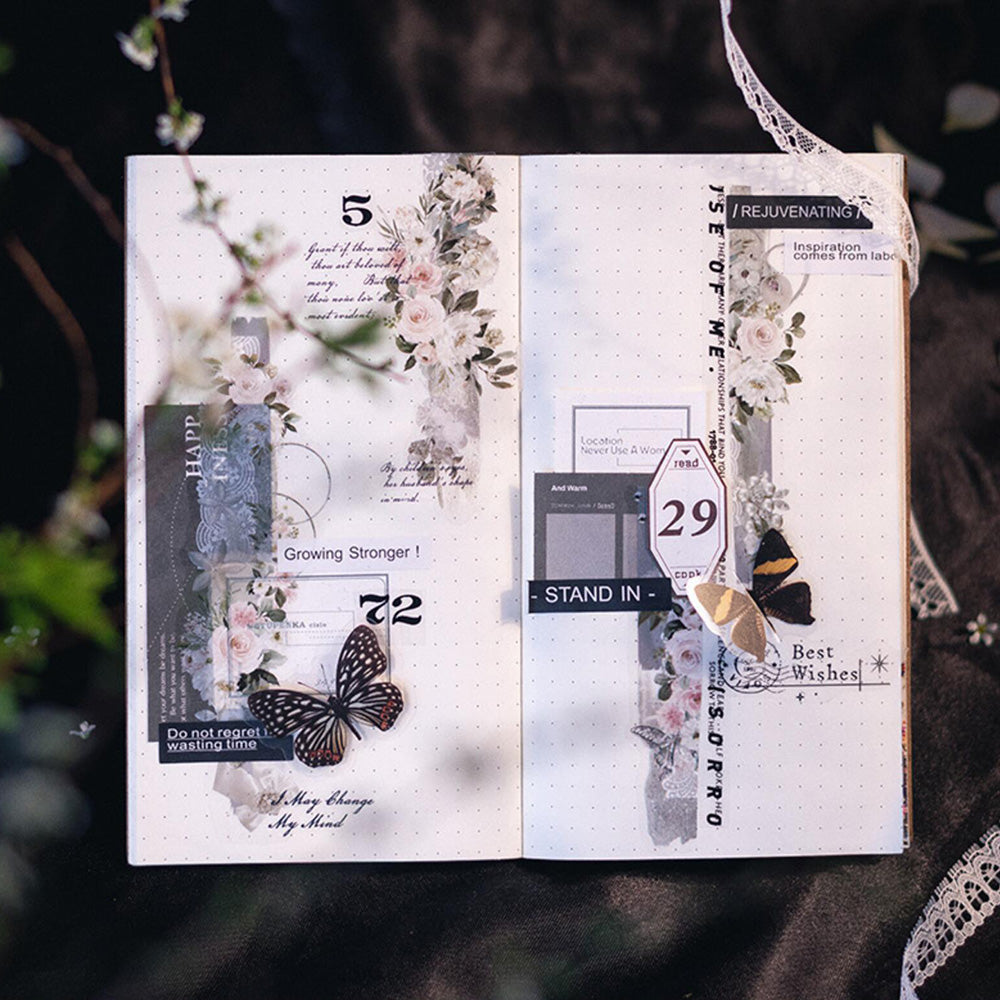 Flower Lace Long Strip Sticker – ViVi Stationery