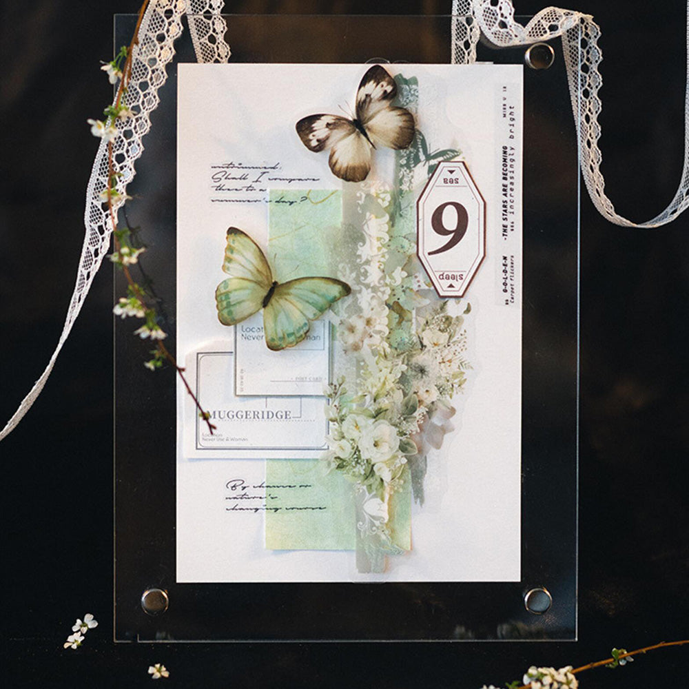 Flower Lace Long Strip Sticker – ViVi Stationery