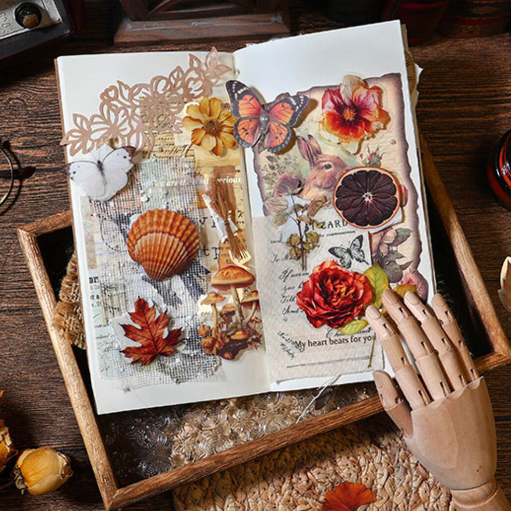 Flower Specimen Stickers for Scrapbooking – ViVi Stationery