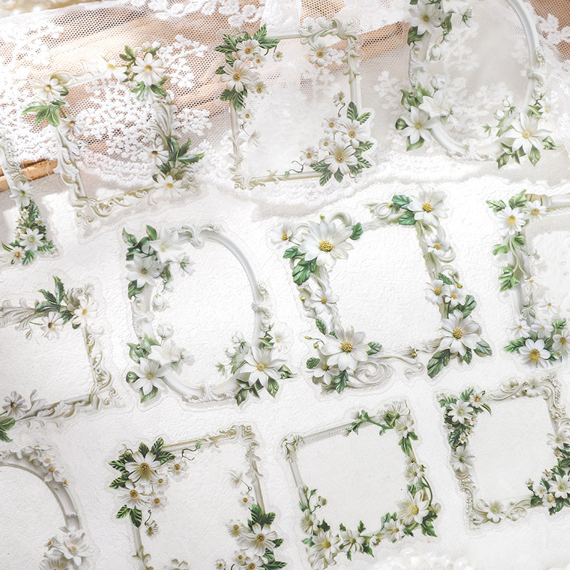 Flower Frame Sticker – ViVi Stationery