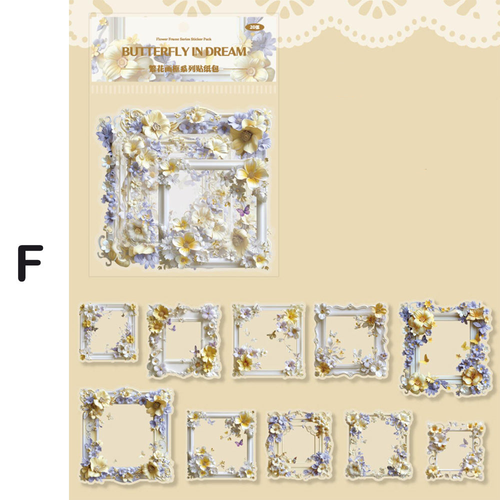 Flower Frame Sticker – ViVi Stationery