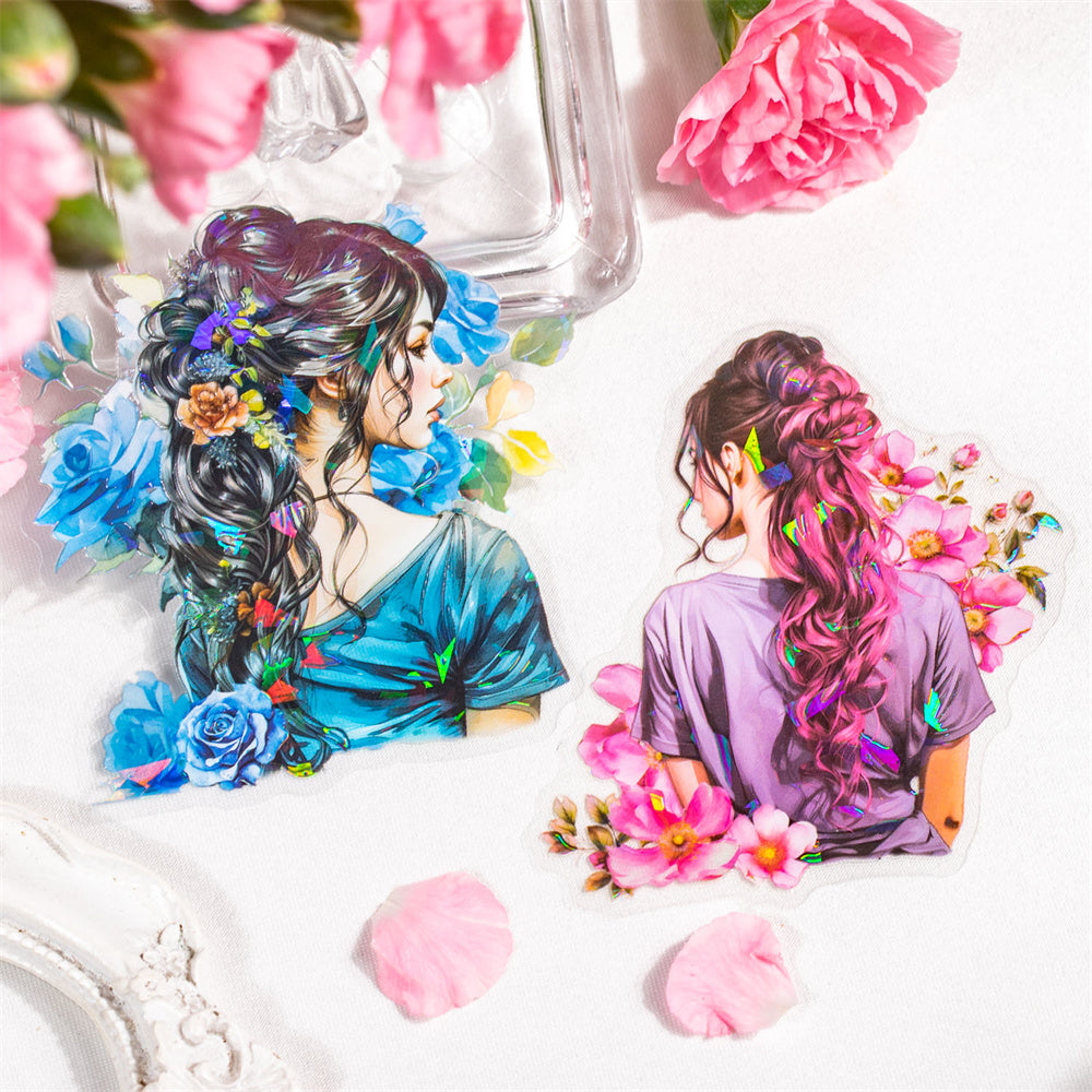 Girl Back View Sticker – ViVi Stationery