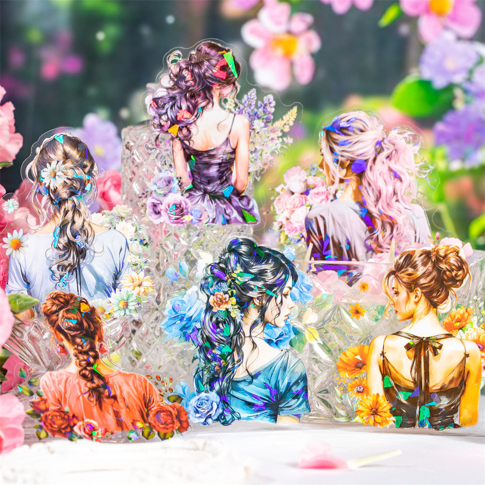 Girl Back View Sticker – ViVi Stationery