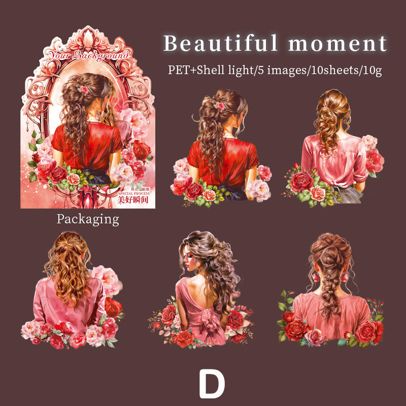 Girl Back View Sticker – ViVi Stationery