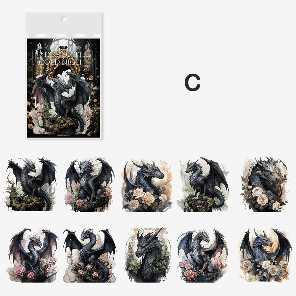 Gothic Dragon Stickers – ViVi Stationery