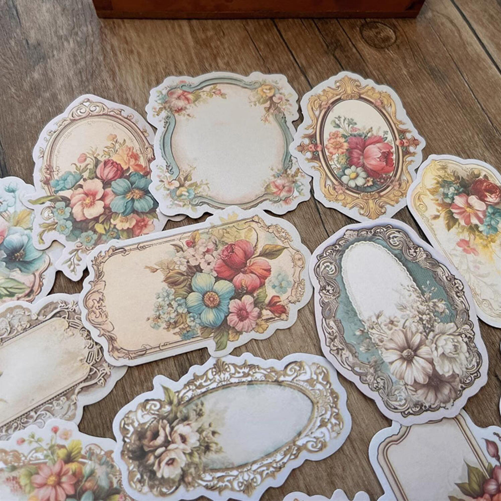 Gothic Flower Border Sticker – ViVi Stationery