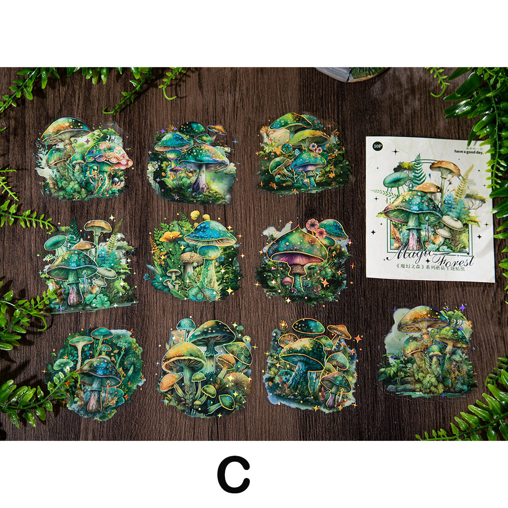 Hot Stamped Mushroom Stickers for Scrapbooking and Art Journal – ViVi ...