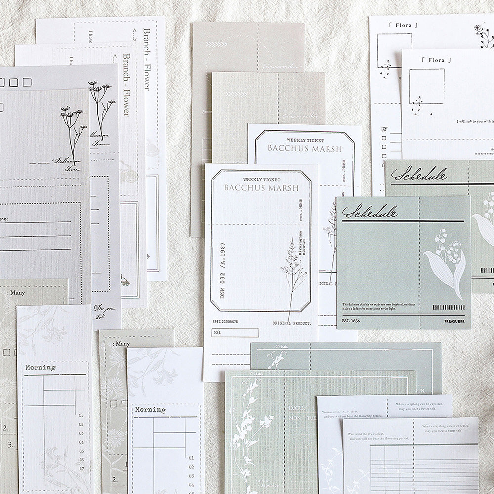 Light Vintage Notepaper for Scrapbooking and Art Journal – ViVi Stationery