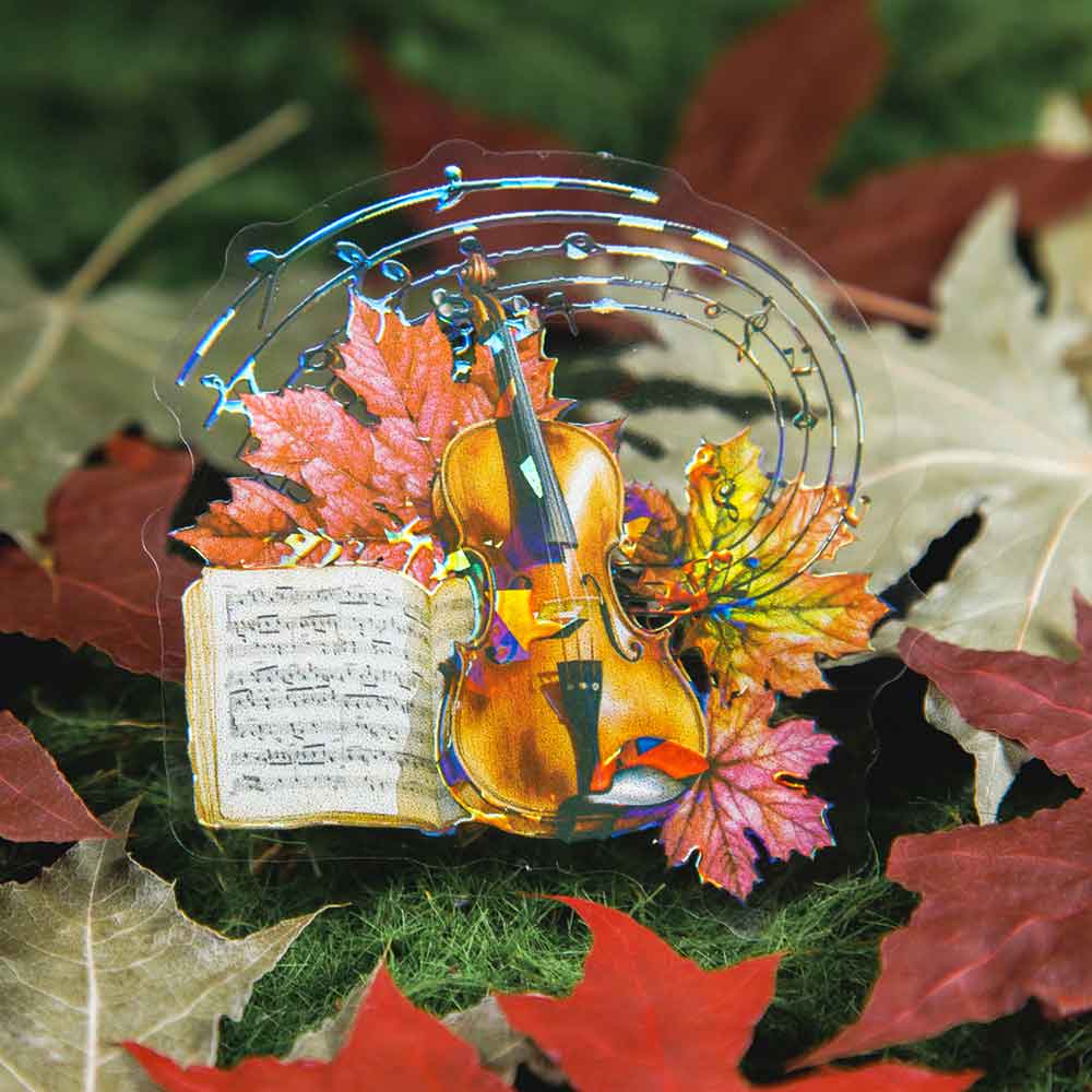Concerto in Maple Sticker for Scrapbook and Art Journal – ViVi Stationery