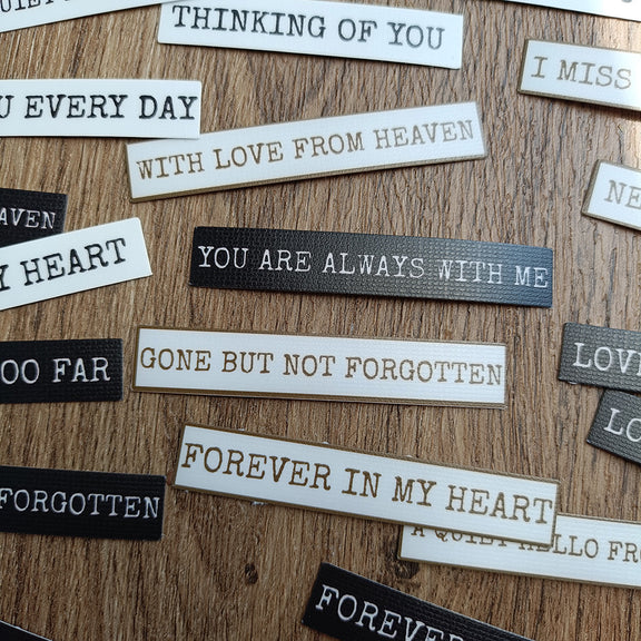 Memorial Sentiment Stickers – ViVi Stationery