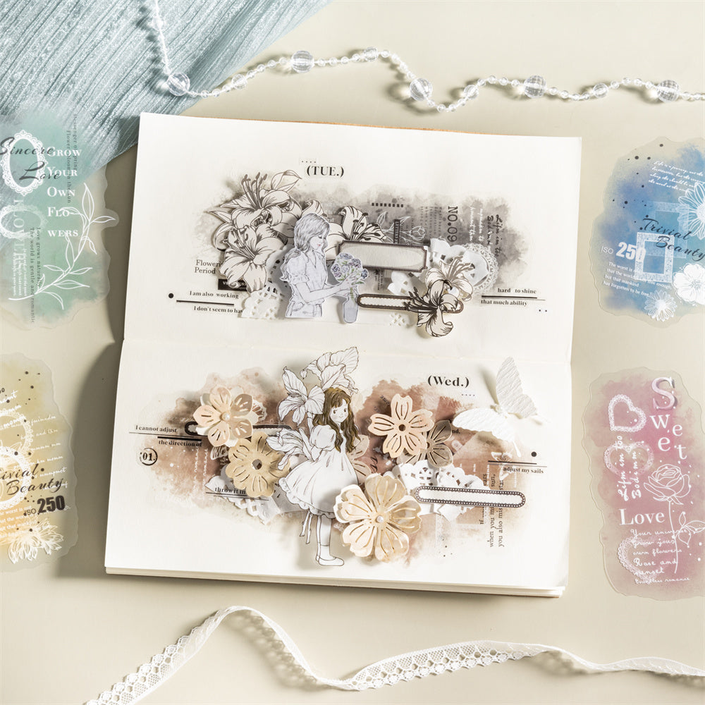 Cloud and Mist Lace Sticker – ViVi Stationery
