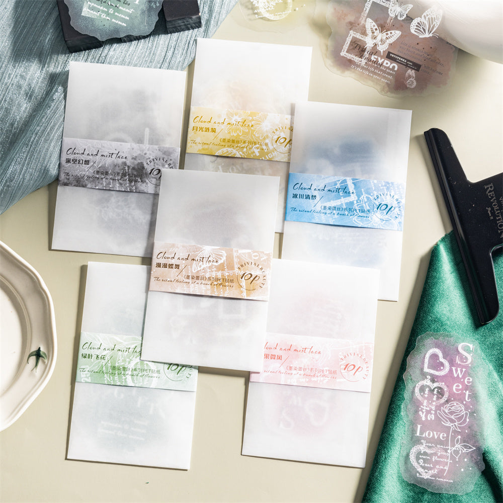 Cloud and Mist Lace Sticker – ViVi Stationery