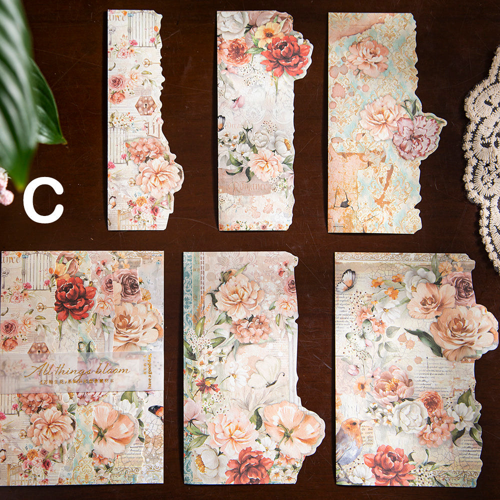 Flower ArtEdge Scrapbook Paper for Art Journal and Junk Journal – ViVi ...