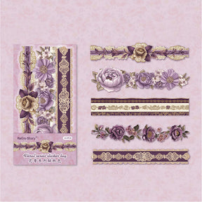 Strip Floral Stickers – ViVi Stationery