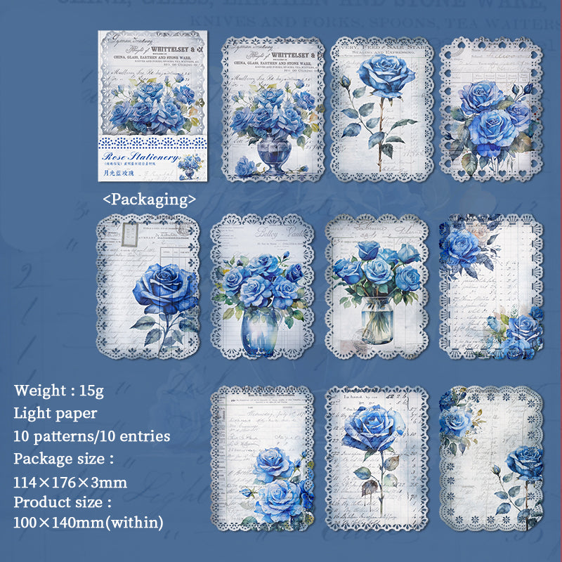 Rose Flower Scrapbook Paper – ViVi Stationery