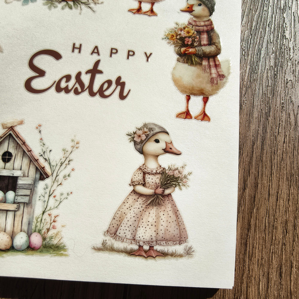 Rustic Easter Transfer Stickers 2 Sheets – ViVi Stationery