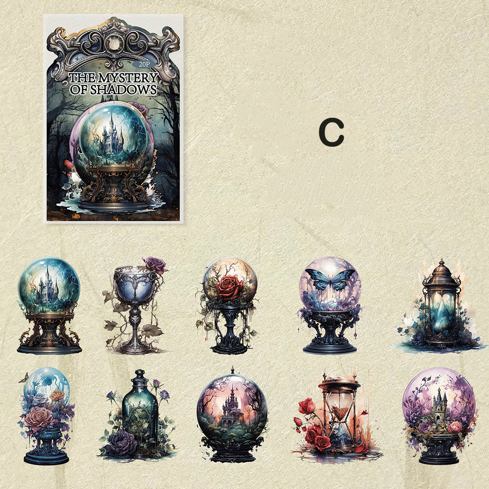 Shadow Gothic Style Stickers – ViVi Stationery