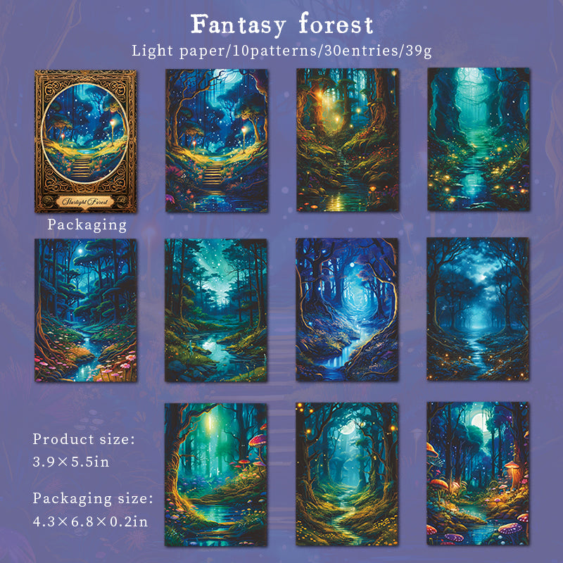 Starlight Forest Scrapbook Paper – ViVi Stationery