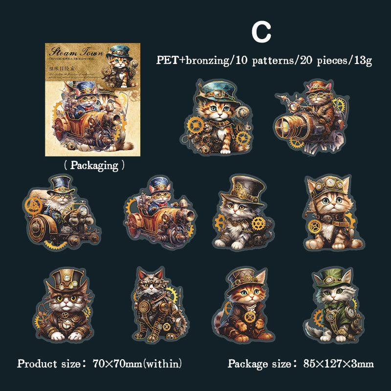 Steam Town Sticker for Junk Journal – ViVi Stationery