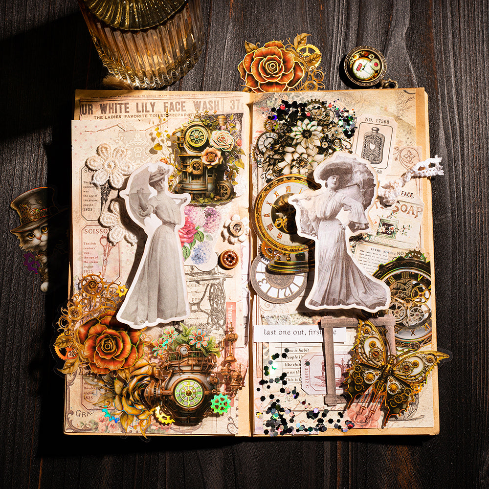 Steam Town Sticker for Junk Journal – ViVi Stationery